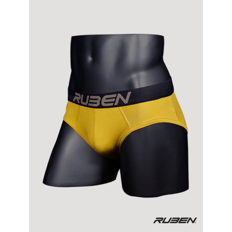 Men's Medallion Yellow Brief - Zoop