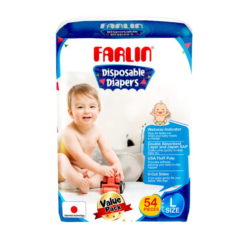Farlin Diaper 54 Pcs Large - The Factory Outlet