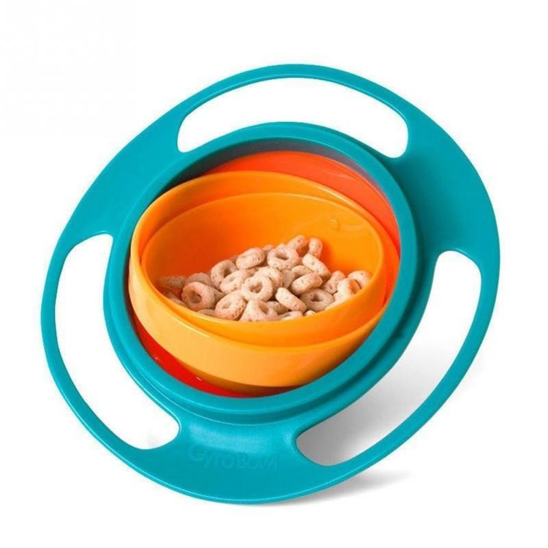 360° Rotating Gyro Bowl Spill Proof Feeding Bowl - Kids Island - Toys ...
