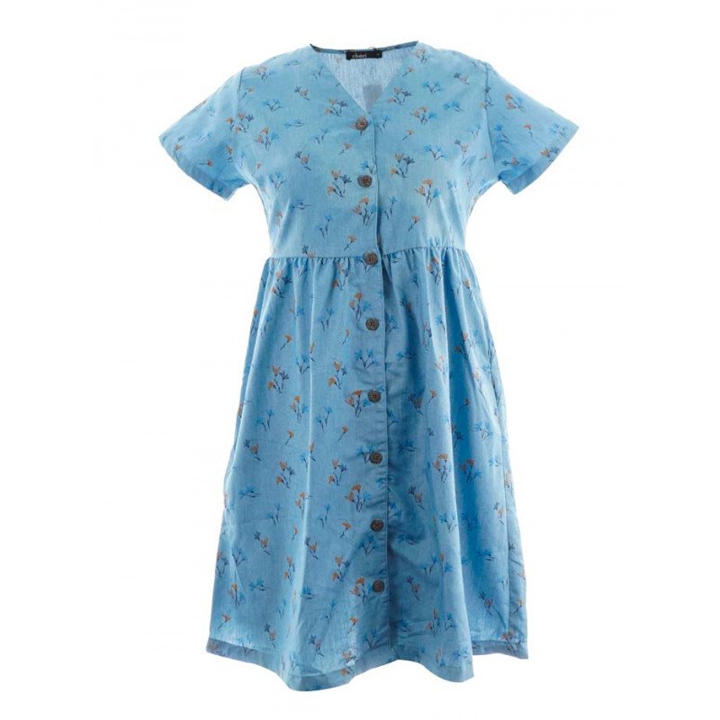 Women's Floral Printed Dress - The Factory Outlet