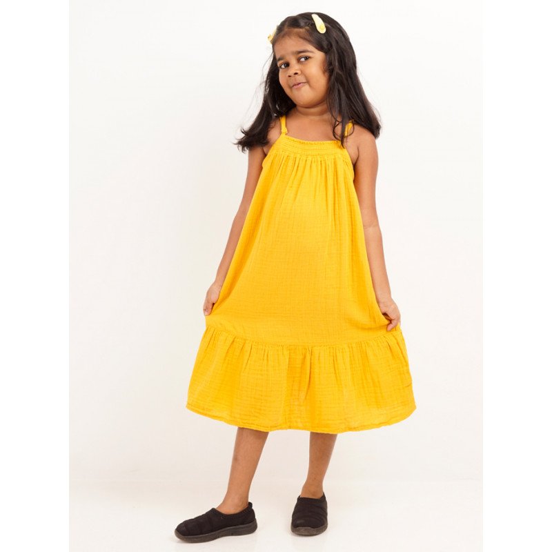 Girl's Plain Short Dress - The Factory Outlet