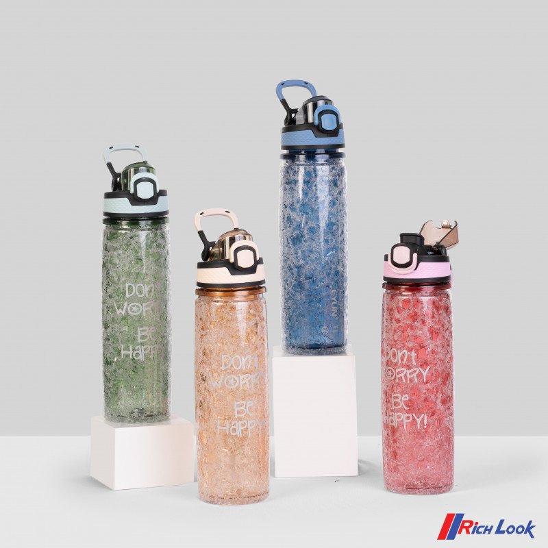 Gel Freeze Bottle with Crashed Gel Water Bottle (700ml) - Rich Look