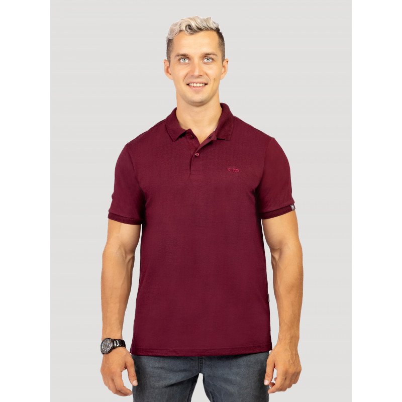 Men's Maroon Smart Fit Polo - 770-C1 - Zoop