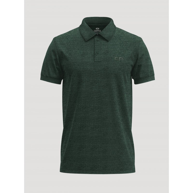Rambo Green Men's Melange Polo T Shirt - Zoop