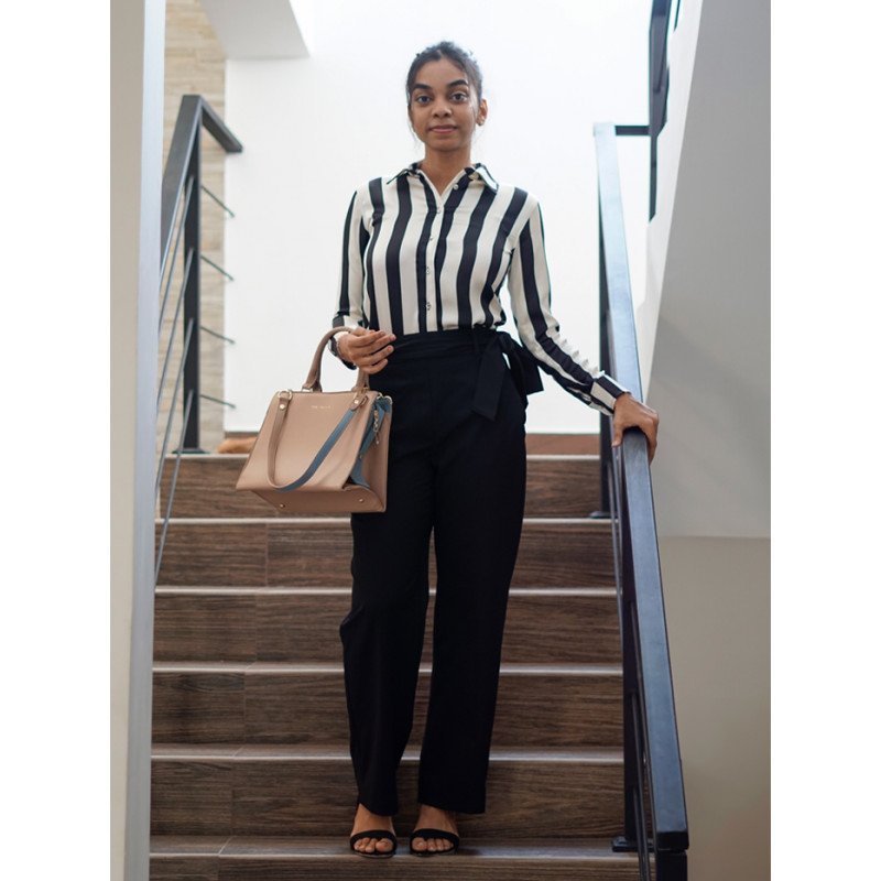Women's Striped Formal Blouse - The Factory Outlet
