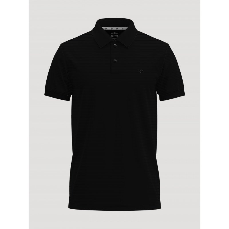 Jet Black ActiveWear Polo T shirt - 886 - Zoop
