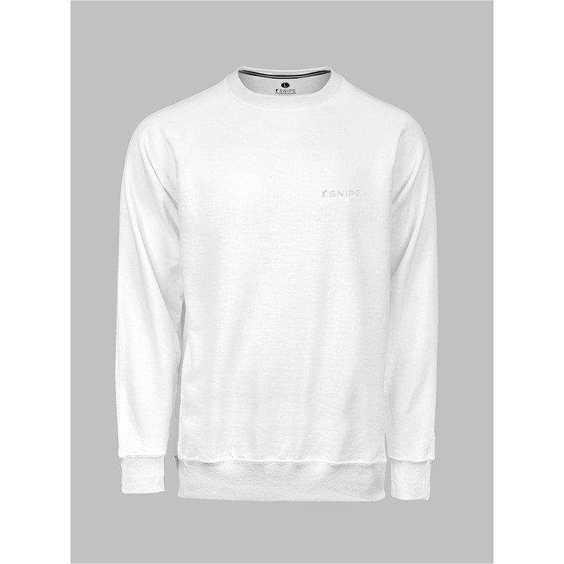 Polar White Crew Neck Long Sleeve T-Shirt - 1089 - Zoop