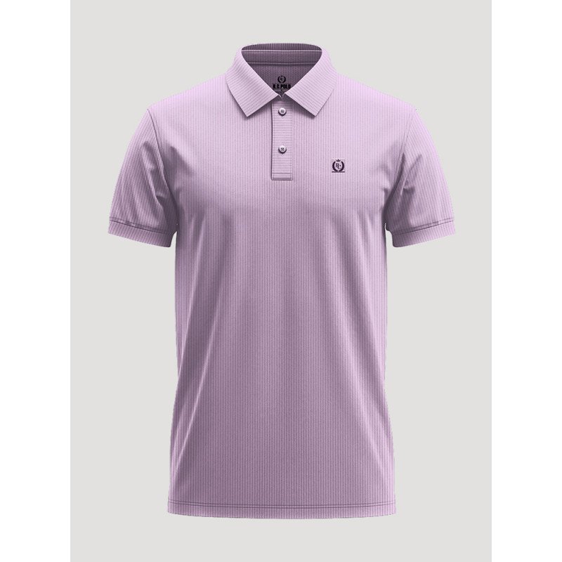 Moonlit Purple Men's Polo T Shirt - 2069 - Zoop