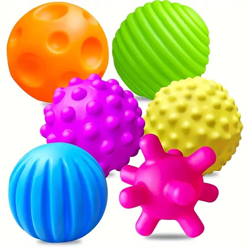 Baby Sensory Balls Set – 6 pcs A113 - Kids Island - Toys & Baby Shop