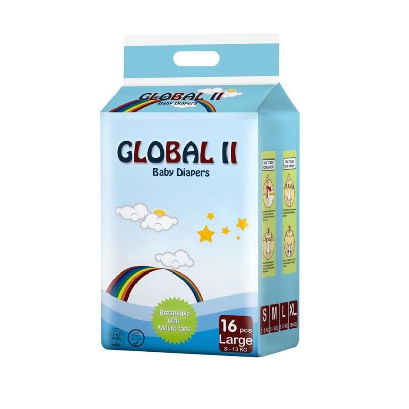 Global II Diapers 16 Pieces Pack (L) - Kids Island - Toys & Baby Shop
