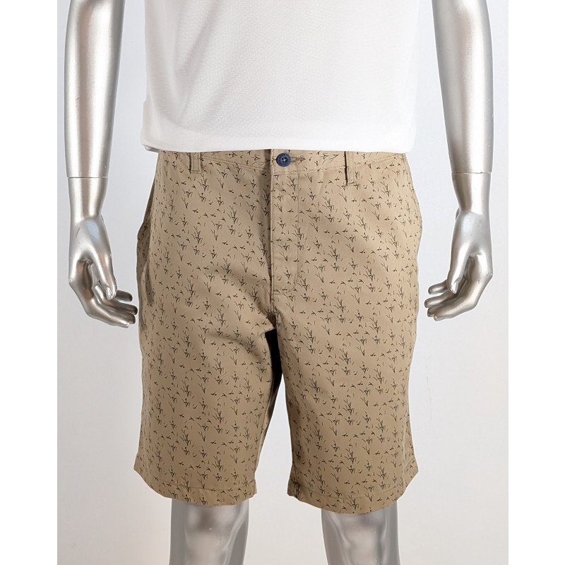 Men’s Slim Fit Printed Chino Short - The Factory Outlet
