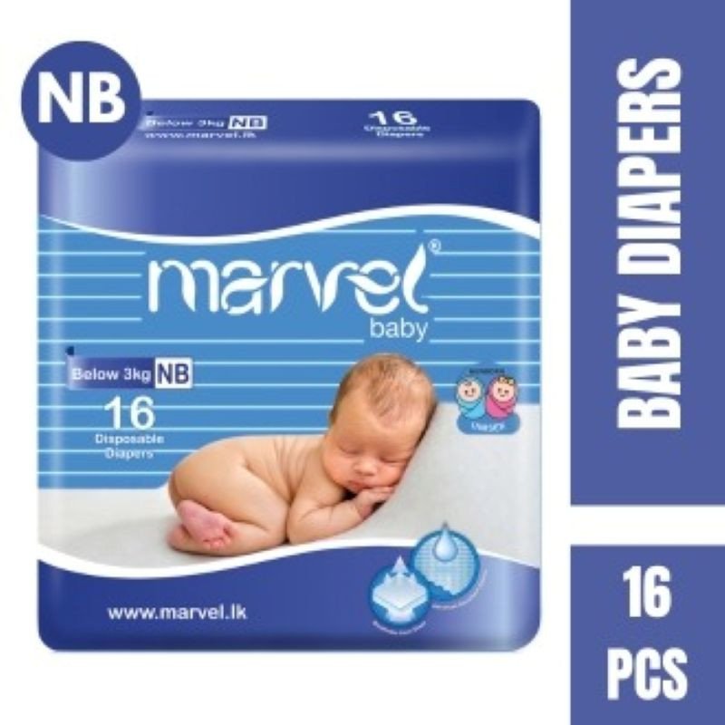 Marvel Diaper - New Born - 16 Pcs - Kids Island - Toys & Baby Shop