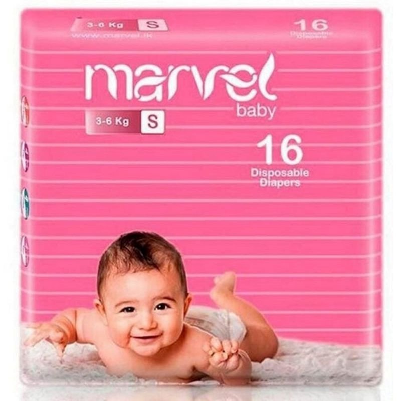 Marvel Diaper - Small - 16 Pcs - Kids Island - Toys & Baby Shop