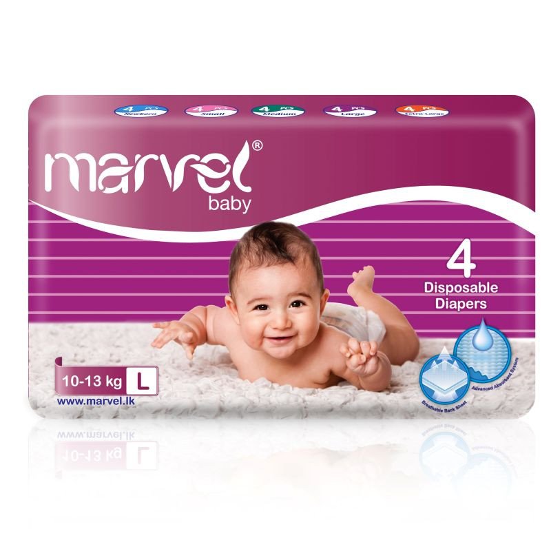 Marvel Diaper - Large - 4 Pcs - Kids Island - Toys & Baby Shop